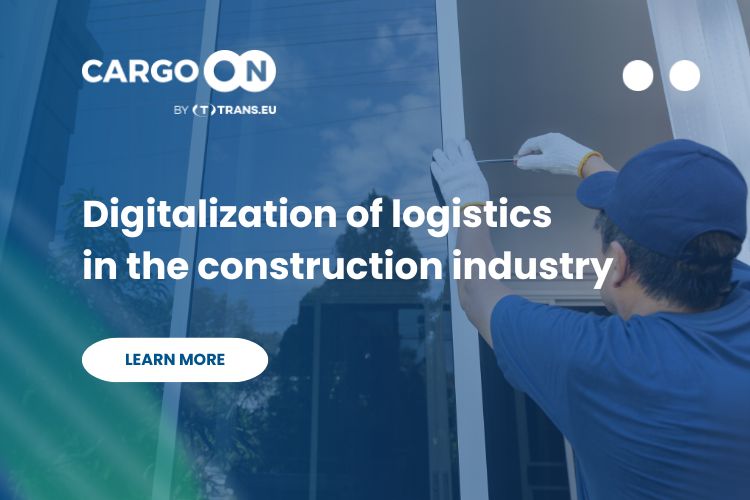 Digitalization of logistics in the construction industry - CargoON